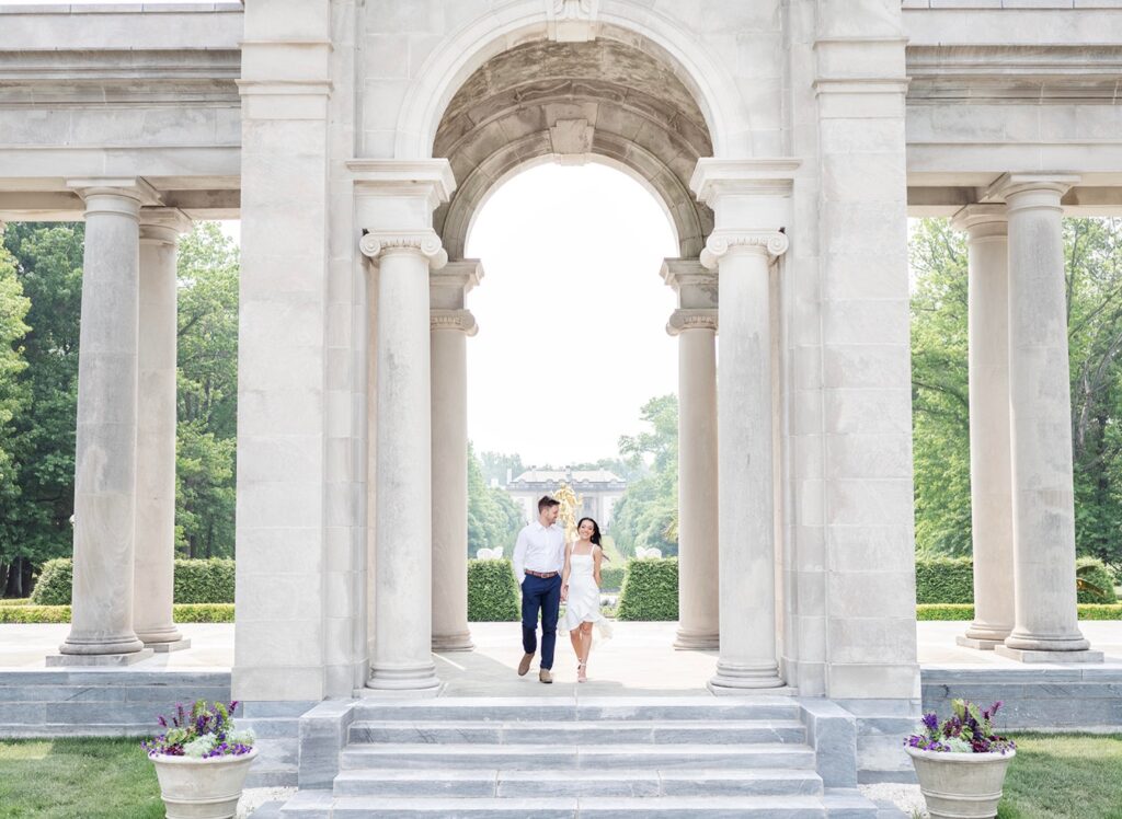 Delaware Engagement Photos at Nemours Estate | Liza + Nate