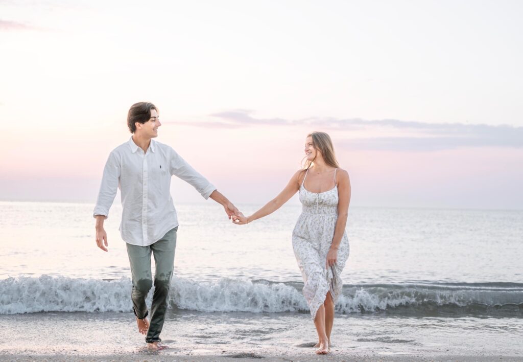 Cape May New Jersey Beach Engagement Photos | Dani + Jake