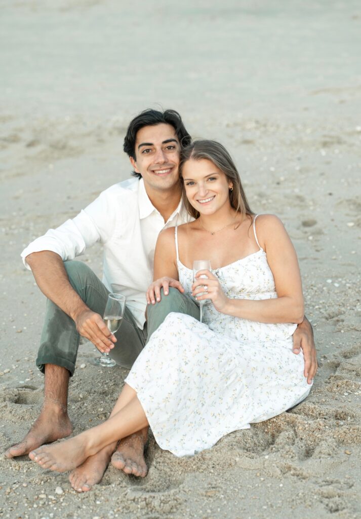 Cape May New Jersey Beach Engagement Photos | Dani + Jake